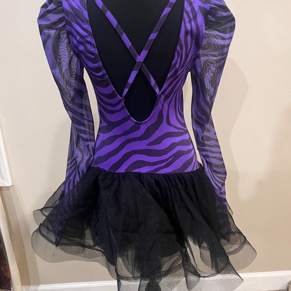Kelle Costume Brand | Other | Purple Zebra Print Jazz Acro Costume ...